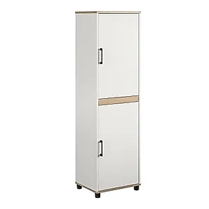 SystemBuild Whitmore 2 Door Kitchen Pantry Cabinet, White