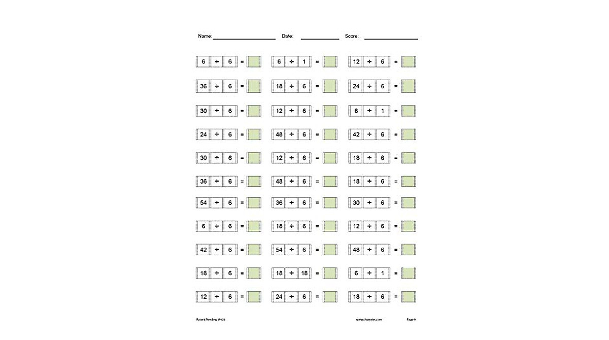 Channie’s Visual Division Workbook for Grade 3-5