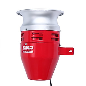 YaeCCC Motor Horn Siren Buzzer MS-390 AC 110V 1.5A 125DB Decibel Security