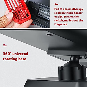 Upgrade Portable Car Heater,12V 150W Car Defroster Windshield Defogger 360° Rotatable,3 in 1 Car Heater Fast Heating & Cooling & Air Purify Plug in Cigarette Lighter for All Car