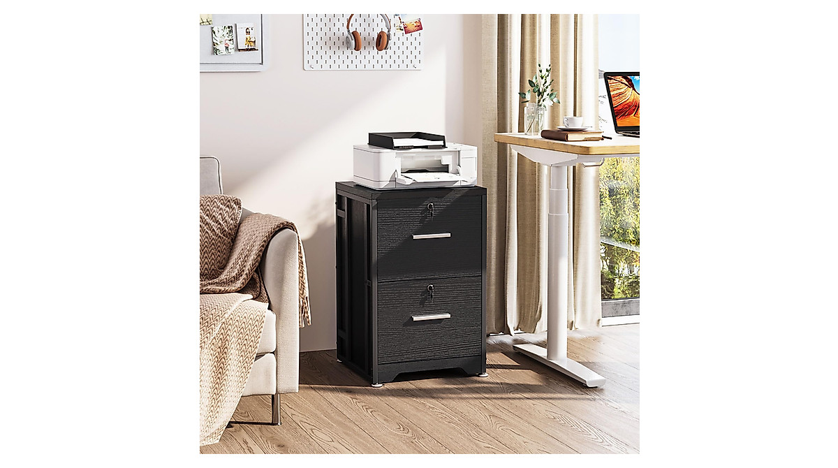 AODK Lockable Filing Cabinet - Fully Assembled Storage