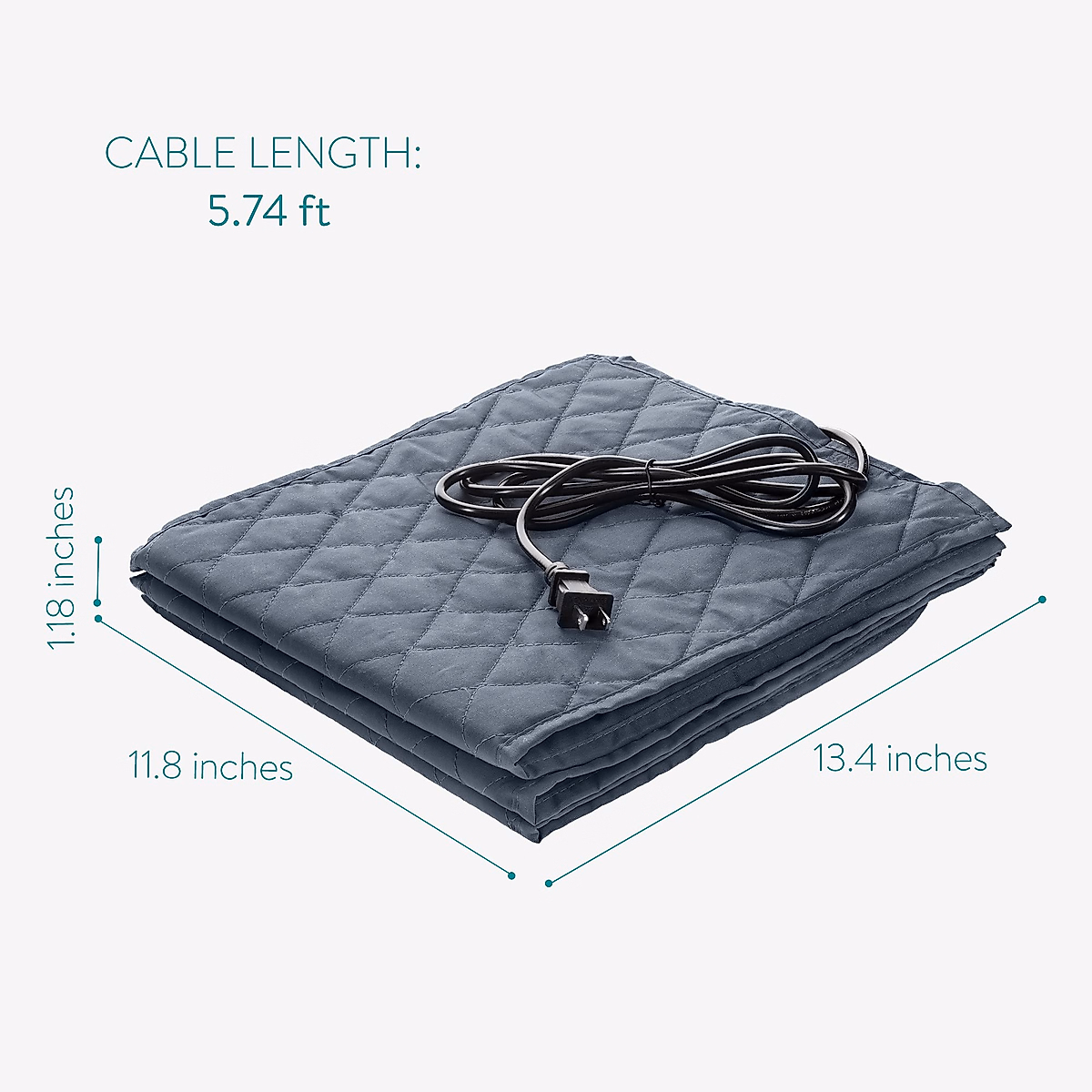 Navaris Electric Plate Warmer - 10 Plate Blanket Heater Pockets for Warming Dinner Plates to 165 Degrees in 10 Minutes - Thin Folding Design - Gray