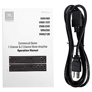 JBL Commercial 70v Amp+(8) Black 5" Ceiling Speakers for Restaurant/Bar/Cafe