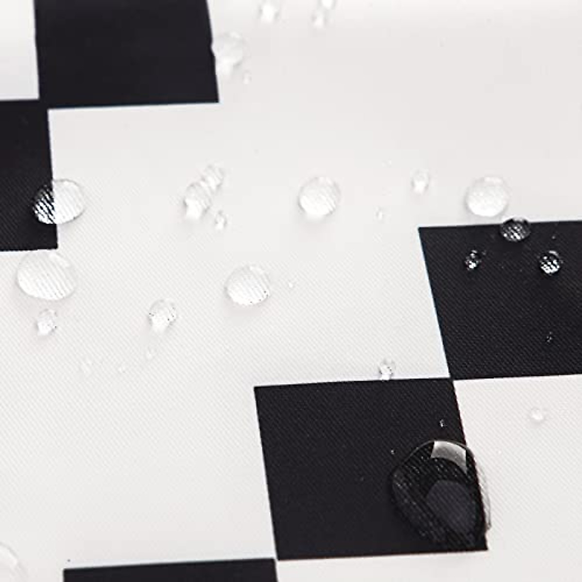 JASEN Outdoor Waterproof Boho Throw Pillow Covers, Black and White Geometric Decorative Pillow Cases for Patio Garden, Set of 2 18X18