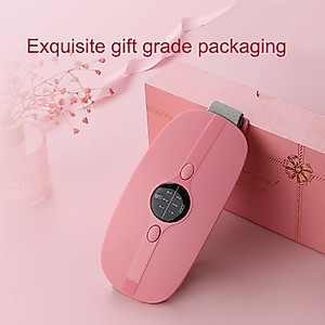 Portable Cordless Heating Pad, Menstrual Heating Pad with 3 Heat Levels and 3 Vibration Massage Modes, Fast Heating Belly Wrap Belt, Back or Belly Pain Relief Heating Pad for Women and Girl(Pink)