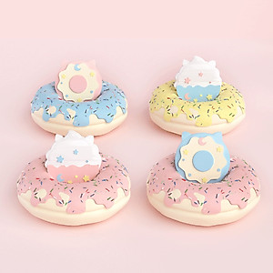 BelugaDesign Donut Ice Cream Thumb Grips | Cute Kawaii Food Cupcake Pink Blue Pastel Joystick Cap | Compatible with Nintendo Switch Standard Joycon Lite OLED