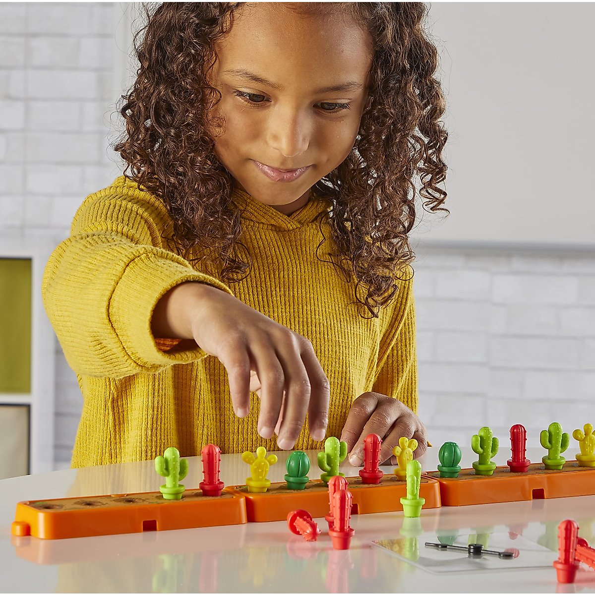 hand2mind Cactus Counting Desert Math Activity Set, Ten Frame Math Manipulatives, Color Counters for Kids Math, Montessori Math Materials, Math Games for Kindergarten, Addition and Subtraction Games