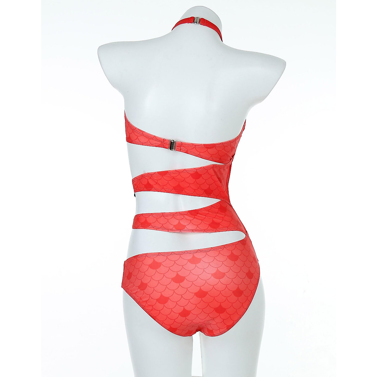 Miraculous Women's Ladybug Beach High Neck One Piece Swimsuit Bathing Suit (as1, Alpha, l, Regular, Regular, Red)