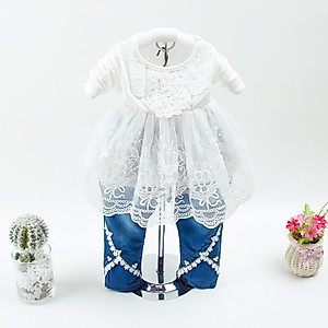 Peacolate 6M-4Y Baby Little Girls 3pcs Outfits Leather Hoodie Jacket Lace T-Shirt Denim Jeans(6-12M,Pink)