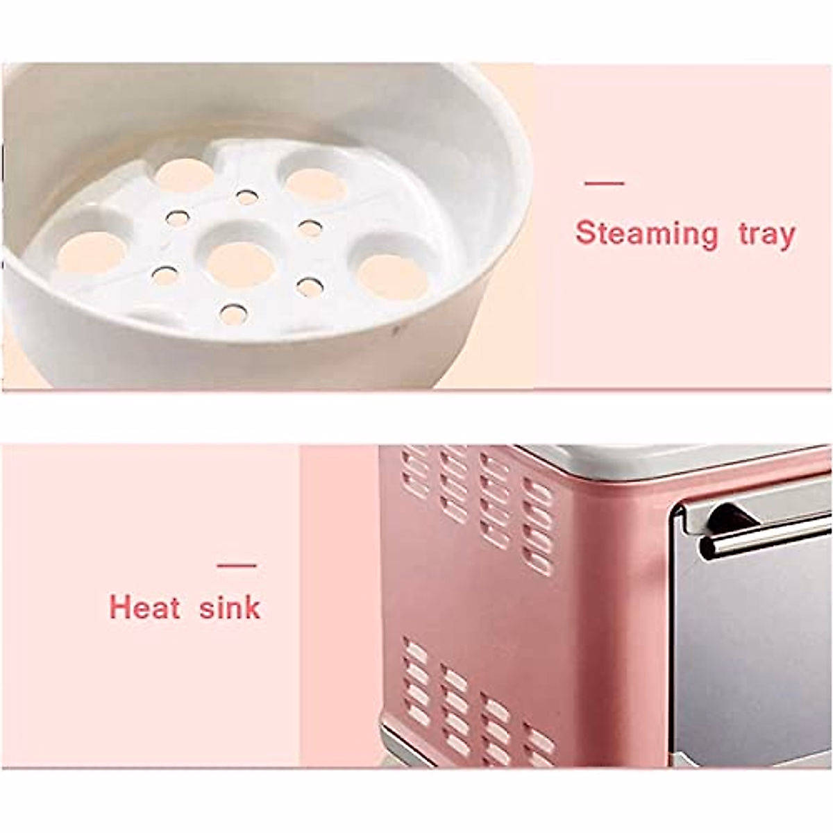 3 in 1 Mini Breakfast Machine Small Electric Oven Electric Breakfast Machine Mini Toaster Baking Oven Omelette Boiler Food Steamer