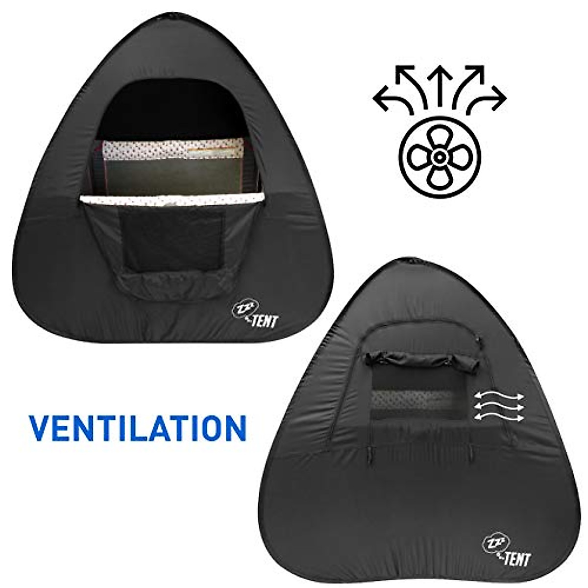 EasyGoProducts EGP ZZZ Play & Crib Sleeping Cover Instant Tent – Compatible with Pack ‘n Play, Baby Bjorn & Lotus Travel Crib – New Improved - Patented