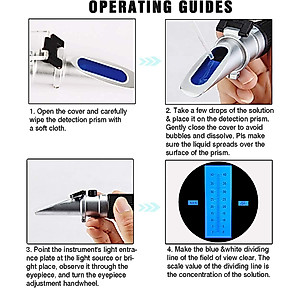 Toolly DEF Refractometer for Measuring Diesel Exhaust Fluid Concentration of Diesel Engines, Urea Ablue AUS32 Concentraction Measuring Tool, with ATC Function