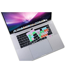 XSKN Logic Pro X Silicone Shortcut Keyboard Cover Skin for 2019 New MacBook Pro 16 inch A2141 2020 New MacBook Pro 13.3 inch A2338 M1 A2251 A2289 with Touch Bar & Touch ID US and EU Universal Version