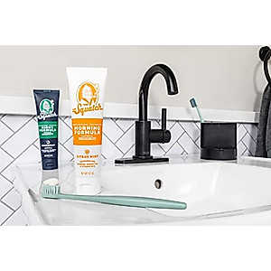 Dr. Squatch Teeth Whitening Toothpaste Kit - Day and Night Flouride Free Natural Toothpaste (1 Citrus Mint + 1 Sooth Spearmint Tooth Paste) 4.7 oz Tubes