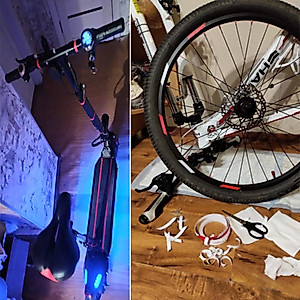 Red Reflective Tape 0.5"X10'-Waterproof Self-Adhesive Trailer Reflector Tape-Reflective Tape forBicycle, bicycle，Trucks,Trailers,Cars.Warning Caution Conspicuity Tape (Red)