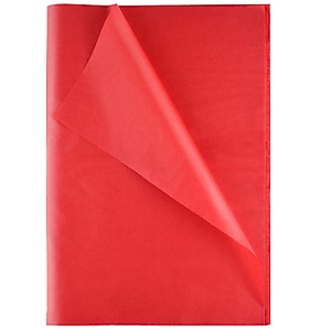 TUPARKA 60 Sheets Red Tissue Paper Christmas Tissue Paper Wrapping Paper Gift Paper for DIY and Craft, Gift Bags Decorations in Christmas Party 19.7x15inch