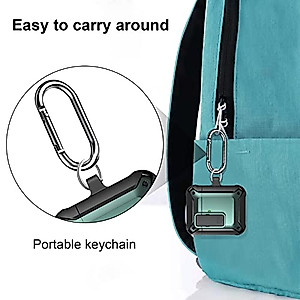 leQuiven for AirPod Case, Cover for AirPods 2nd Generation Case with Lock, Case Cover for AirPod Case 1st Generation, Supports Wireless Charging for AirPods 1st & 2nd [Front LED Visible]