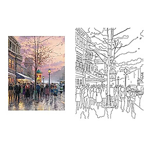 Posh Adult Coloring Book: Thomas Kinkade Designs for Inspiration & Relaxation (Posh Coloring Books) (Volume 14)