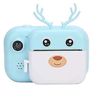 MEENE Children Print Camera Children Digital Camera 2.4 Inch IPS Screen HD 1080P Children Camera Instant Thermal Printer Camera