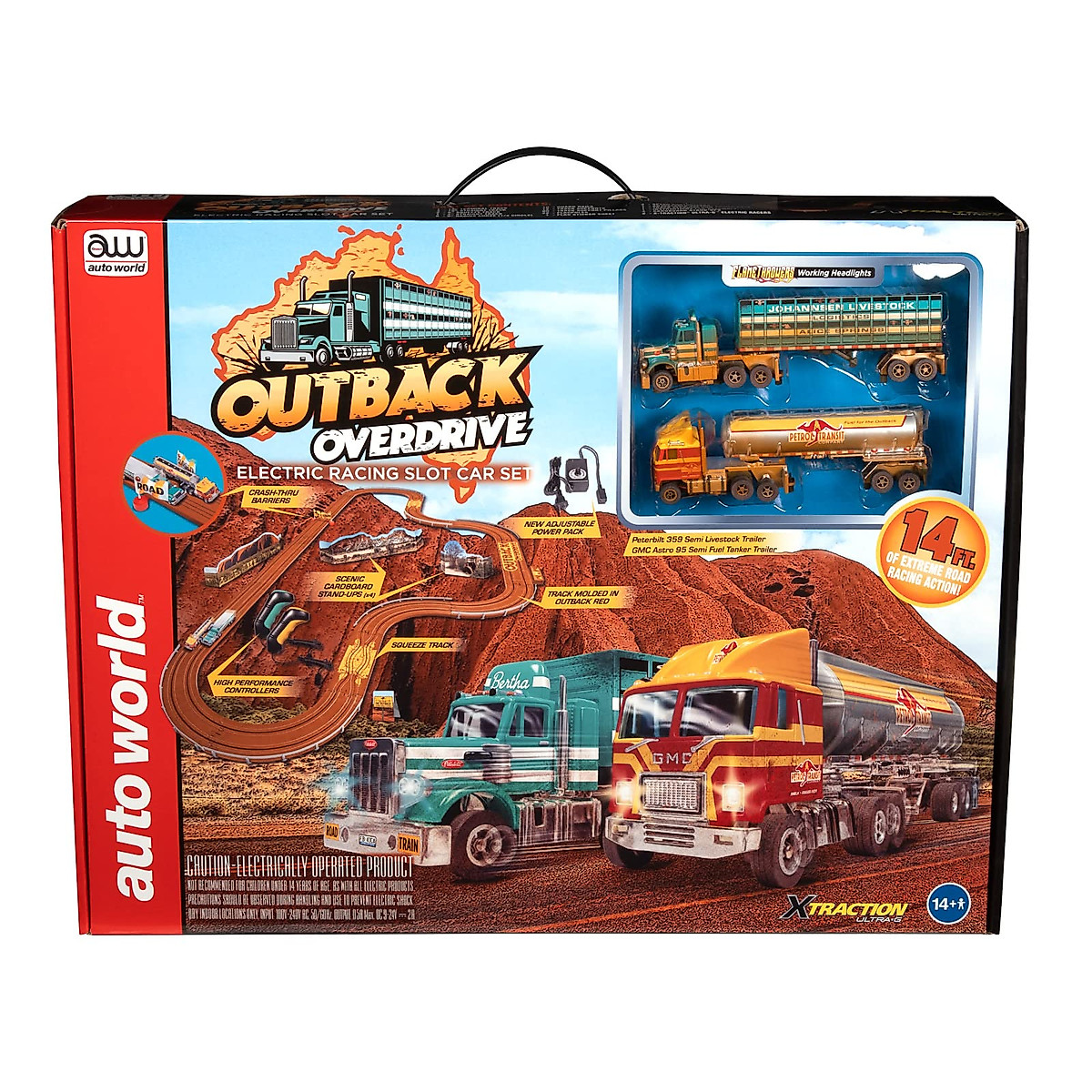 Auto World Outback Overdrive 14' Slot Race Set