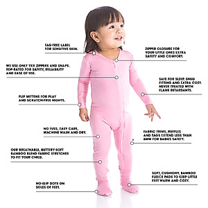 KicKee Pants Happy Birthday Footie with Zipper, Boy or Girl One-Piece, Super Soft Baby Clothes (Lotus Birthday - 3-6 Months)