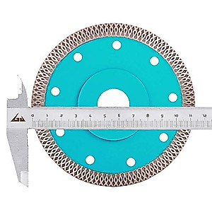 PEAKIT Supper Thin Tile Blade 4.5 Inch 5 Pack Diamond Porcelain Saw Blade Ceramic Cutting Disc Wheel for Angle Grinder