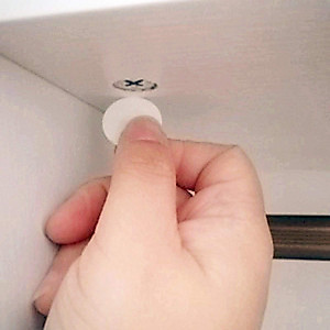 ZXUEZHENG Self-Adhesive Screw Hole Stickers,2-Table 96 in 1 Self-Adhesive Screw Covers Caps Dustproof Sticker 15mm White