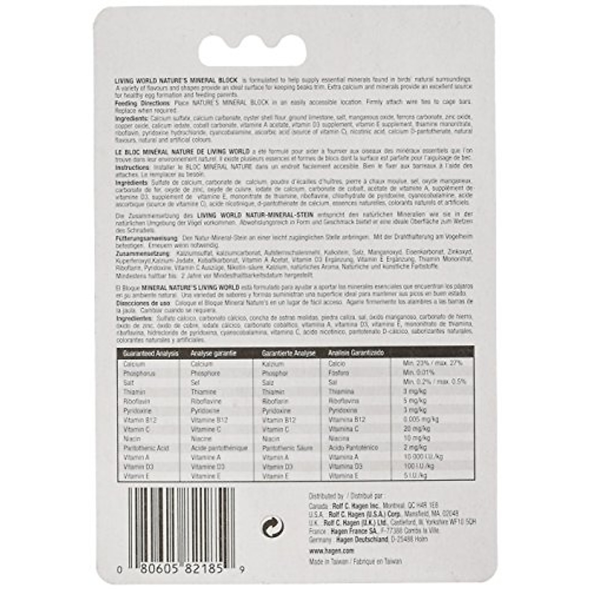 Living World Mineral Block, Apple (for Parakeets), 31 Grams