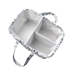 Stitch Happy Yarn Caddy - Storage Basket for Knitting and Crochet Supplies - Art Storage and Organization