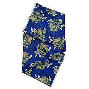 ADWAXDA African Fabric by The Yard 6 Yards,Polyester African Material,African Print Fabric Wax Kente Cloth Fabric,African American Dutch Pattern Fabric for Women Men (FP124)