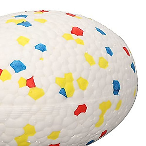 Dog Color Rugby Toy, Bite Resistant Teeth Grinding High Bouncing Power Interactive Floating Dog Chew Toy Balls, Aggressive Chewers Toys for Pet Dog Relieving Boredom
