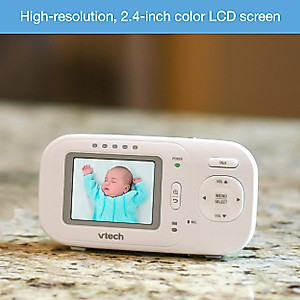 VTech VM2251 2.4" Digital Video Baby Monitor with Full-Color and Automatic Night Vision (Renewed)