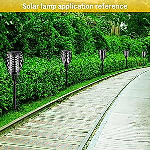 Aityvert Solar Lights, 43" Flickering Flames Torch Lights Outdoor Waterproof Landscape Decoration Lighting Dusk to Dawn Auto On/Off Security Flame Lights for Yard Garden Pathway Driveway (1 Pack)