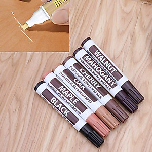 Youngy Furniture Repair Wood Cabinet Floor Touch Up Markers Scratch Filler Remover - Oak