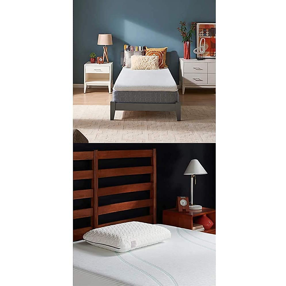 TEMPUR-Adapt + Cooling 3-Inch Twin Mattress Topper + Cloud Pillow Set