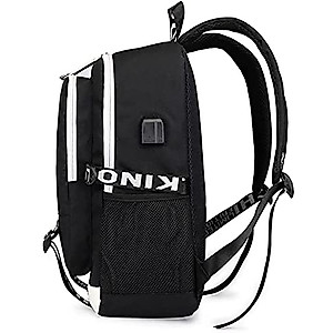 MESUZ Killua Backpack Travel Daypack Laptop Backpack (Black 1)