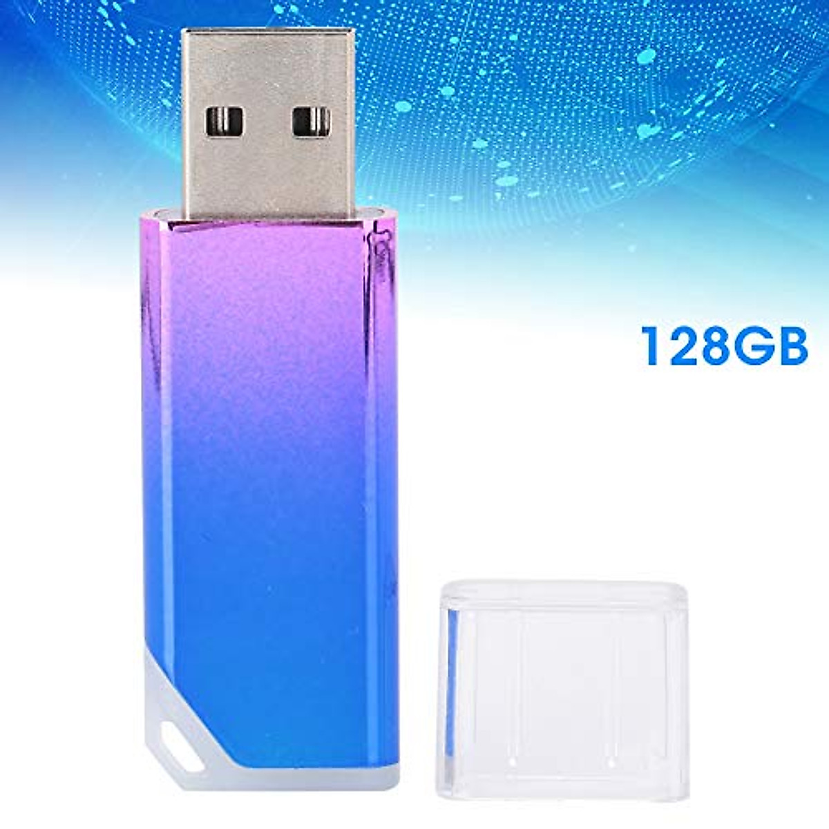 PUSOKEI USB3.0 Flash Drive, Color Gradient Mini U Disk 8GB / 16GB / 32GB / 64GB / 128GB, for Windows/OS X/Linux System Computer, TVs with OTG Functions, TV Boxes(128G)