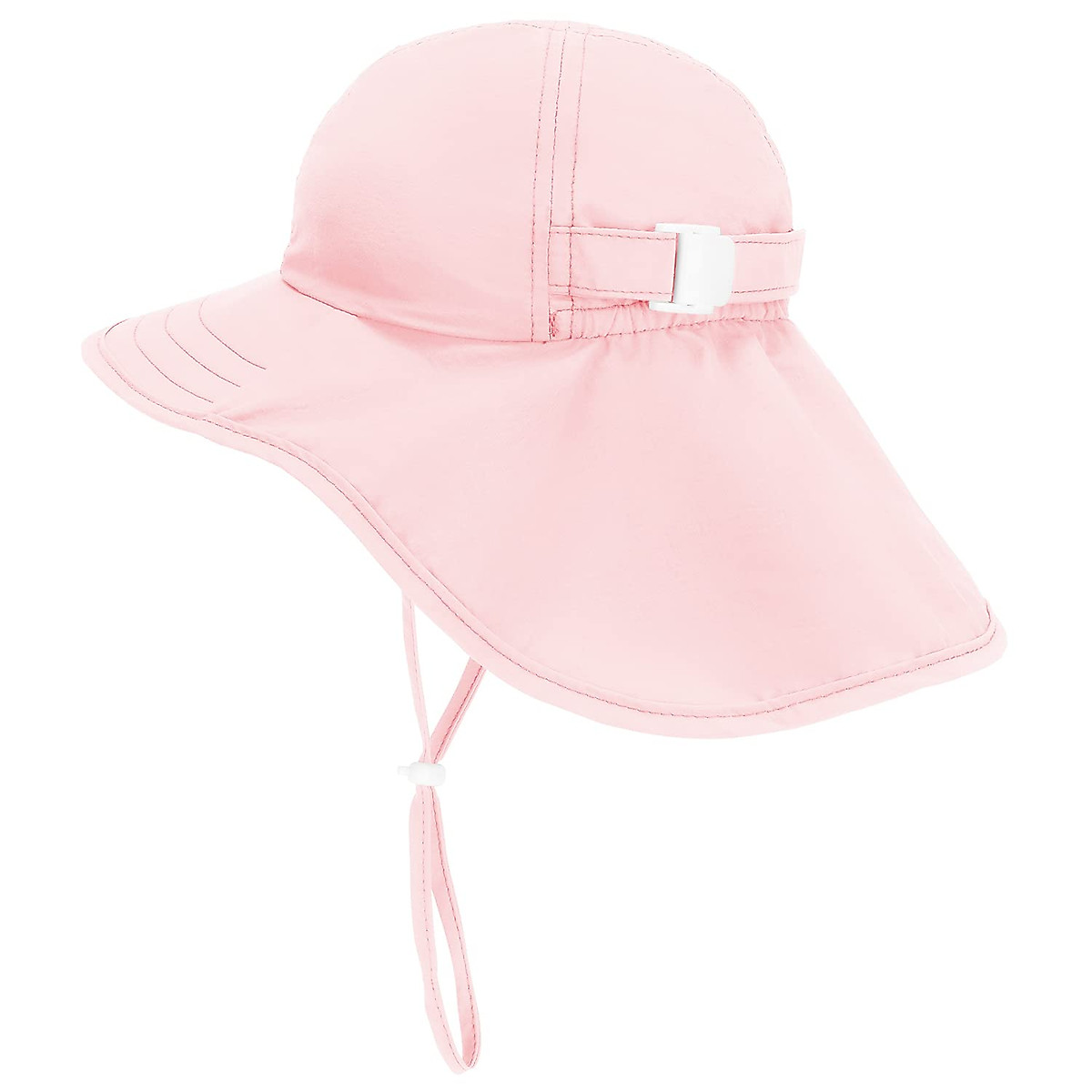 Baby and Toddler Sun Hat - UPF 50+ Kids Boy & Girl Summer Swim Pool & Beach Hat Light Pink