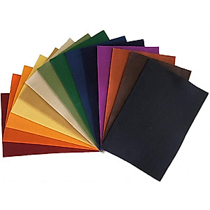 100% Wool Craft Felt - 14 Sheet Package - from National NonWovens Co.