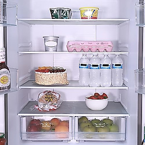 West Bend Frost Free French Door Refrigerator, 17.5-Cu.Ft, Metallic