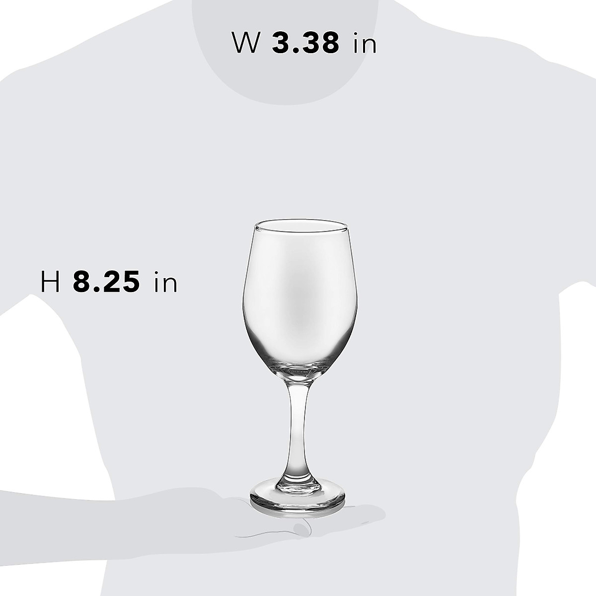Libbey Classic White Wine Glasses, 14-ounce, Set of 4
