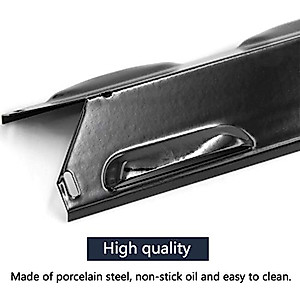 Hongso Grill Burner Tube, Heat Plate Shield, Crossover, Gas Grill Repair Kit for Kenmore 146.16197210, 146.34611410, 146.23678310, 146.10016510, 146.16132110, 146.34461410, BBQ Pro 146.23676310