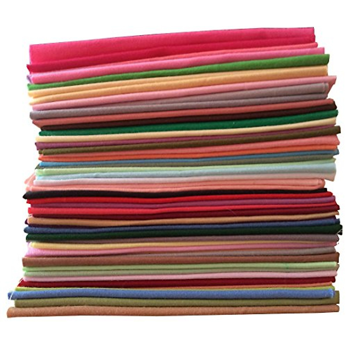 longshine-us 25pcs Solid Colors Premium Cotton Craft Fabric Bundle Squares Patchwork Lint DIY Sewing Scrapbooking Quilting Dot Pattern Artcraft (10" x 10")