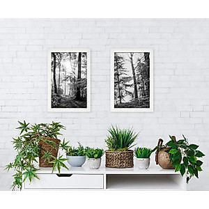 MCS Studio Gallery 11x17 Picture Frame White Woodgrain, Rectangle Photo Frame for Photos, Posters & Art Prints (2-Pack)