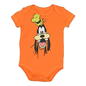 Disney Mickey Mouse Donald Duck Pluto Newborn Baby Boys 5 Pack Cuddly Bodysuits Mickey Mouse Clubhouse 6-9 Months