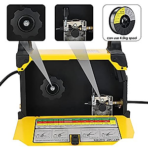 Mig Welder, Digital MTG225D Mig/Lift Tig/Stick 3 in 1 Multiprocess Welder-Welding Gloves