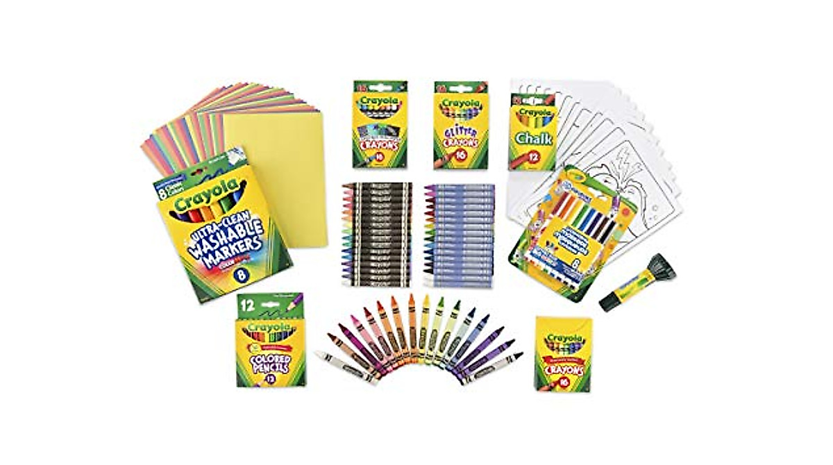Crayola Super Art Coloring Kit - 100+ Colors for Kids' Creative Fun