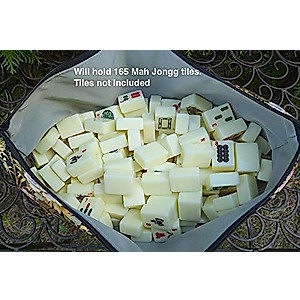 Flat bottom bag for Mahjong tiles, large Zini