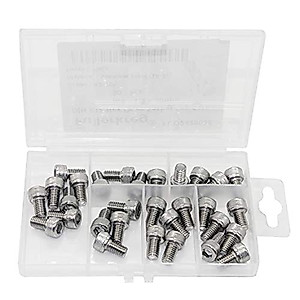 FullerKreg M5x8mm Stainless Steel Socket Head Cap Screws, Bright Finish(50 pcs)