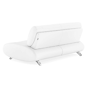 ZURI Modern Aspen Collection - Loveseat - White